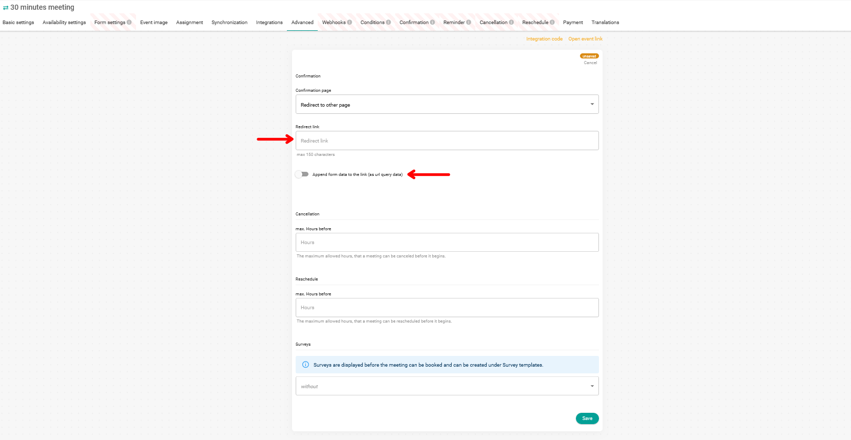 How to set up your own confirmation page