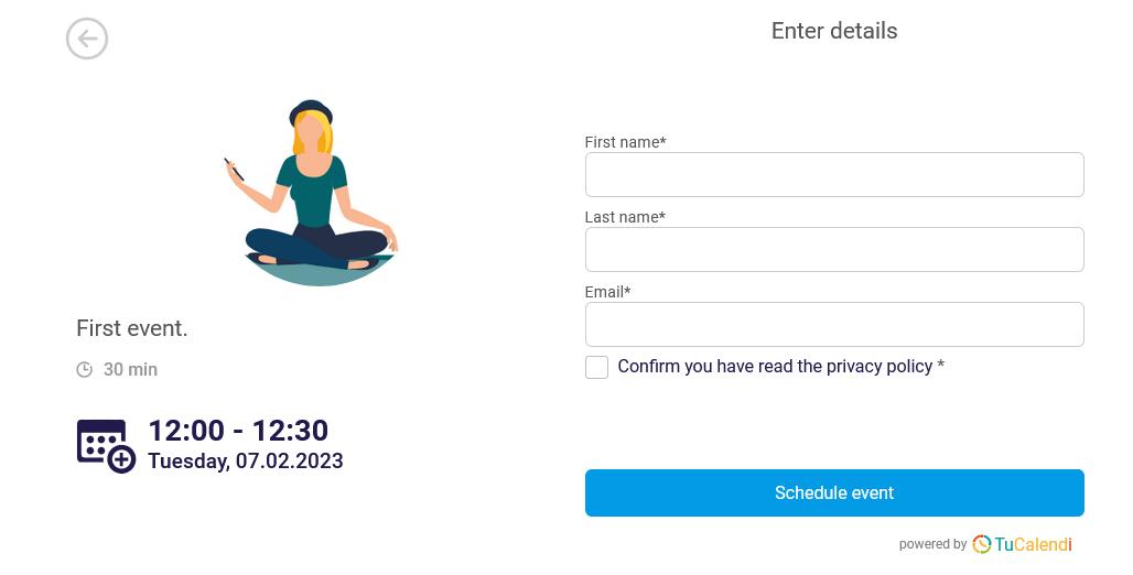 Confirmation field in the form settings