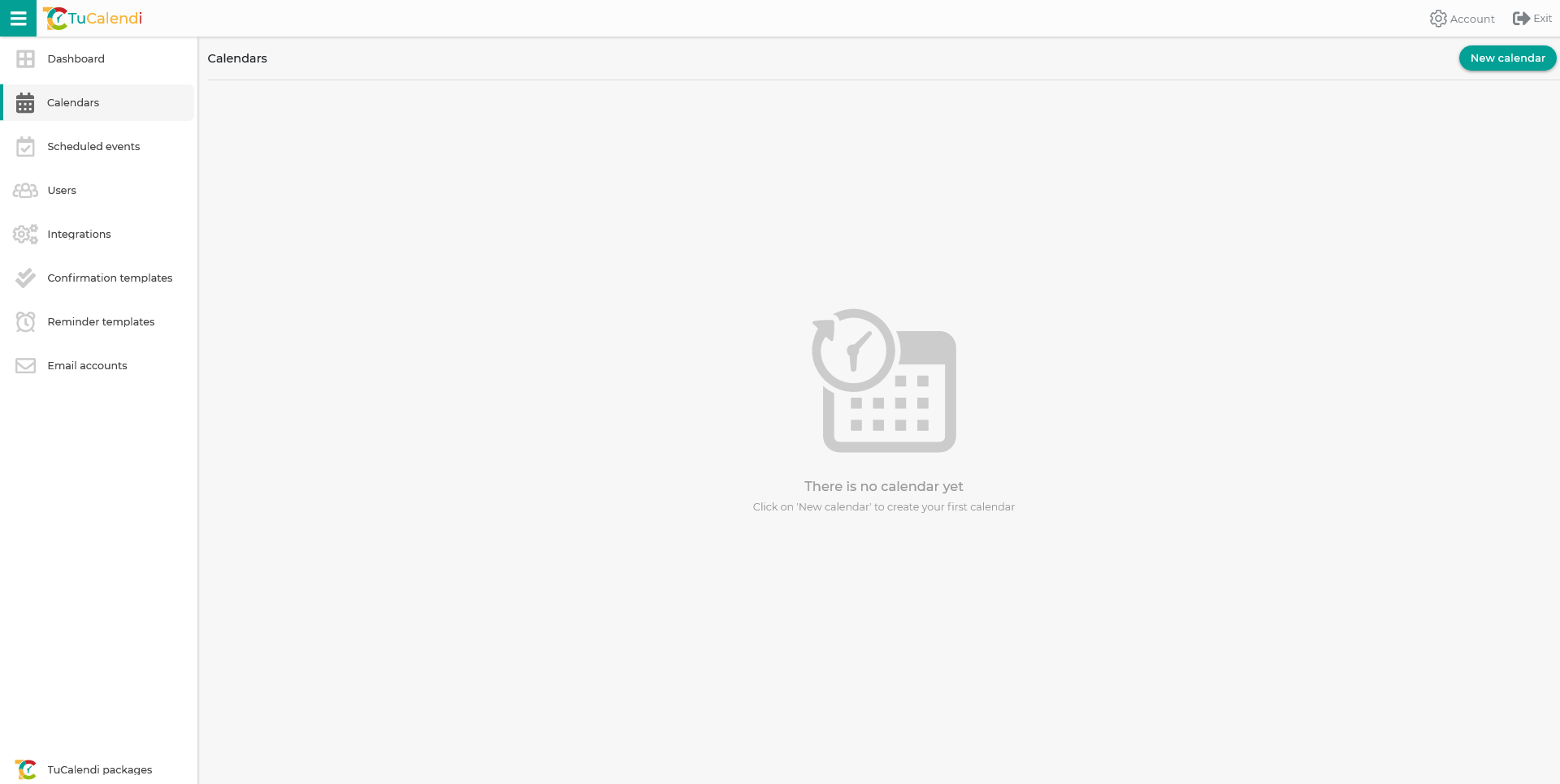Creating your first calendar