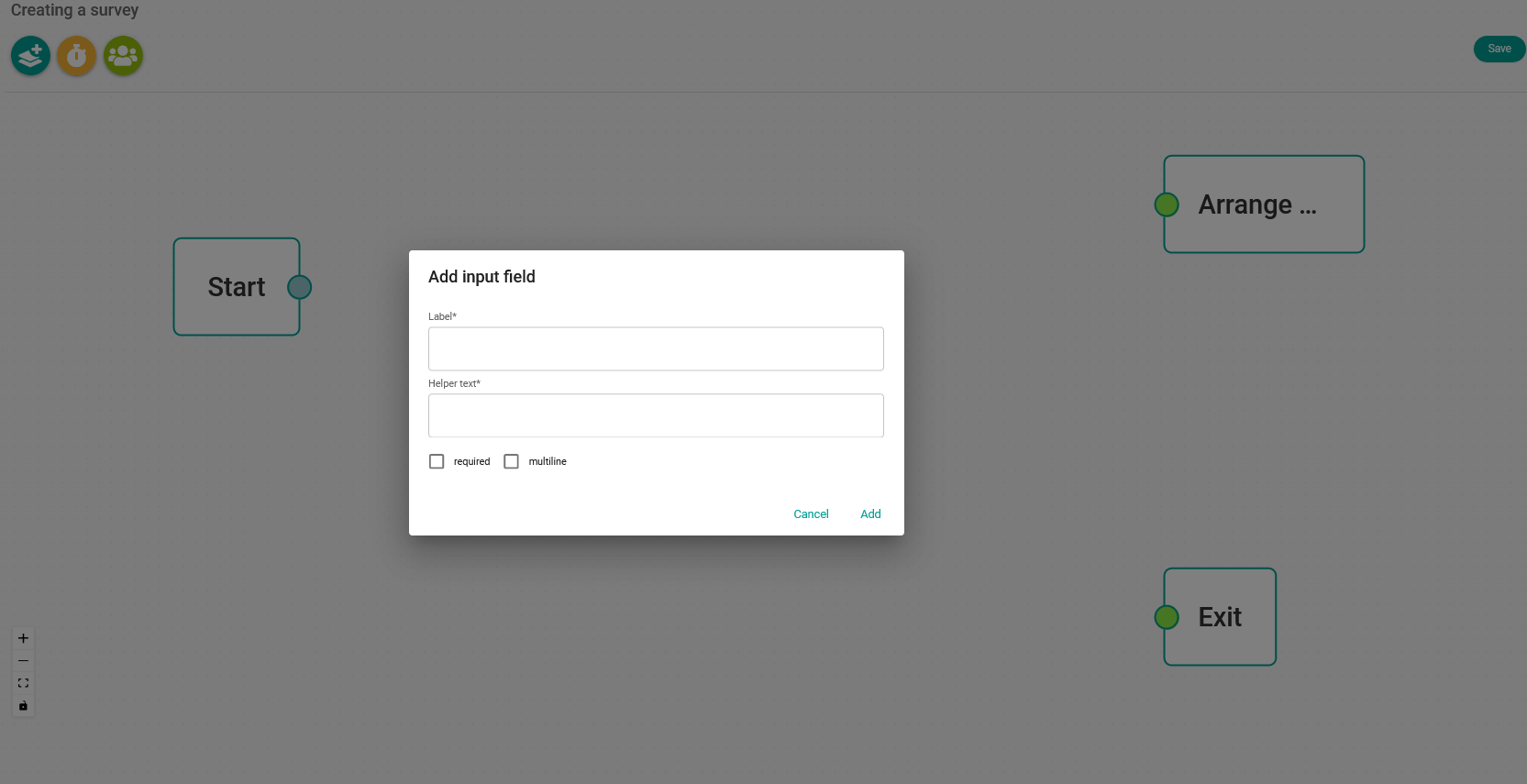 Adding a free text field in the survey